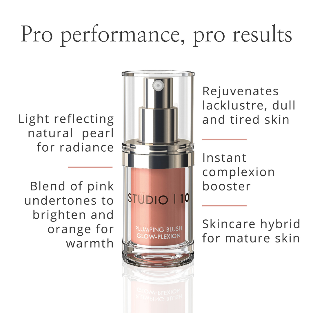 Plumping Blush Glow-plexion Skin Perfecting Makeup by Studio10 Beauty ...