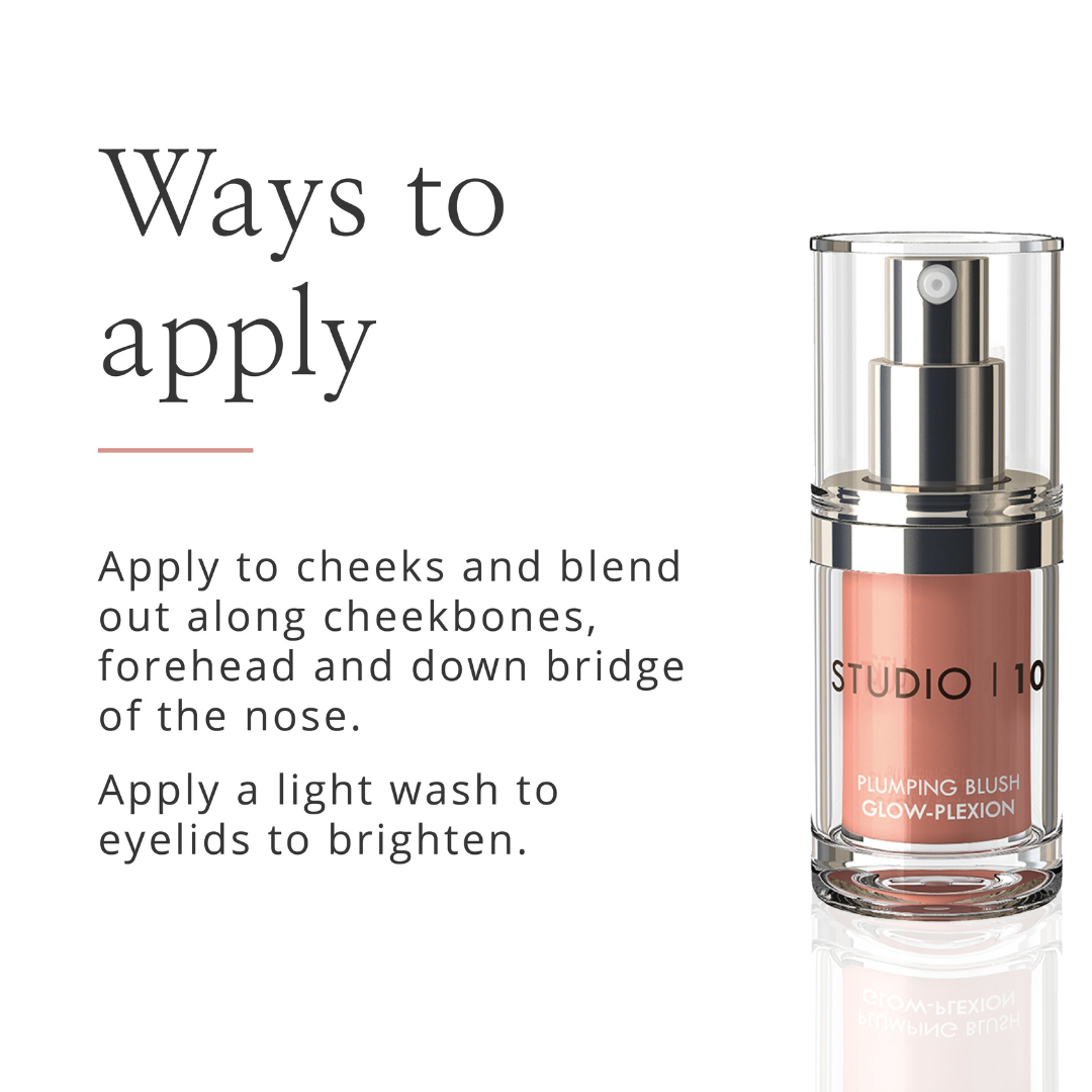 Plumping Blush Glow-plexion Skin Perfecting Makeup by Studio10 Beauty ...