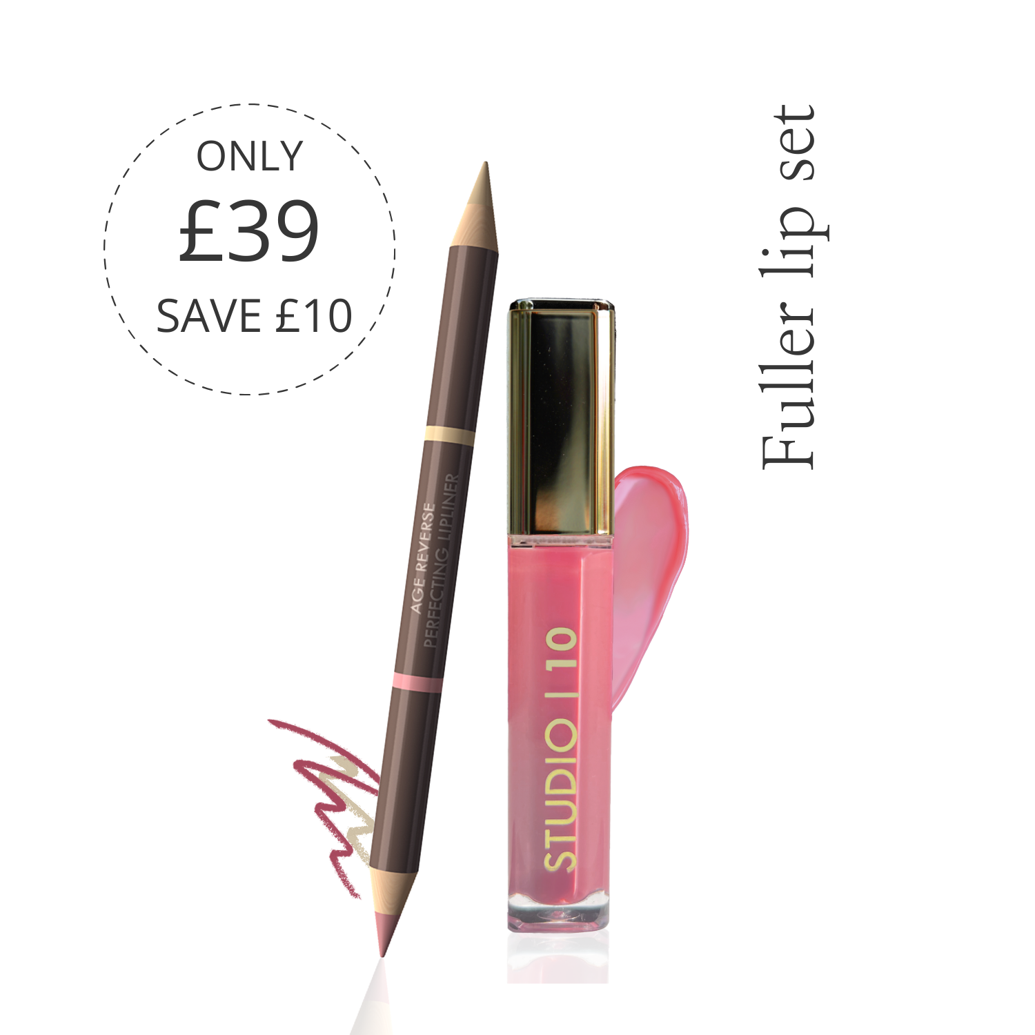 Fuller Lip Set - Lip Liner, Gloss & Volumiser – Studio10 Makeup